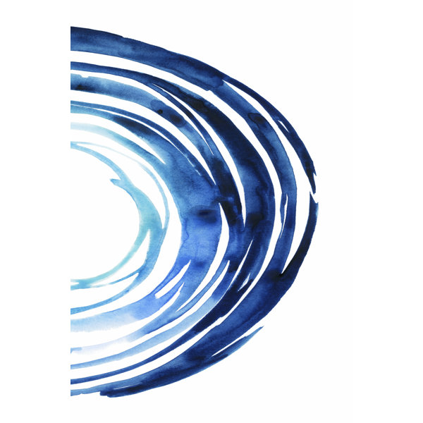 Metro Lane Blue Vortex II by Grace Popp - Wrapped Canvas Painting | Wayfair.co.uk